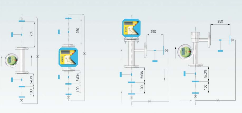 Installation of intelligent metal tube rotameter flowmeter - Just ...