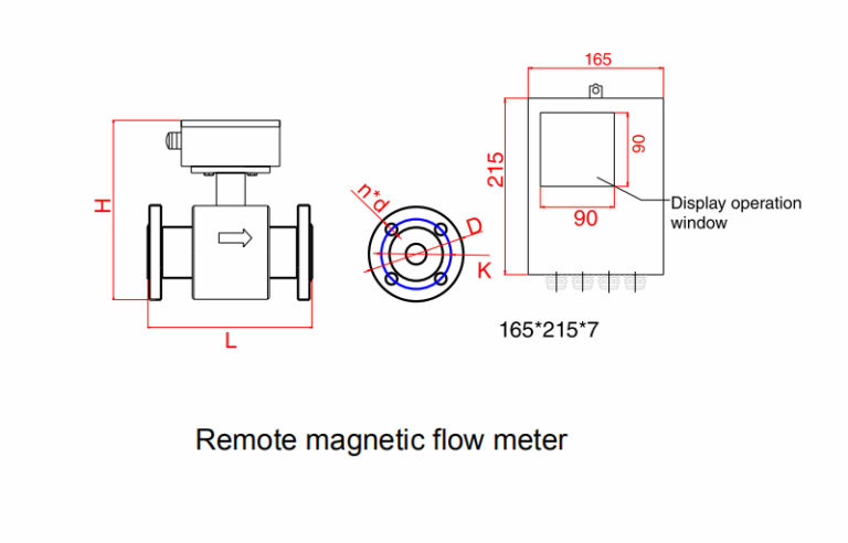 Magnetic flow meter dimensions - Just Measure it