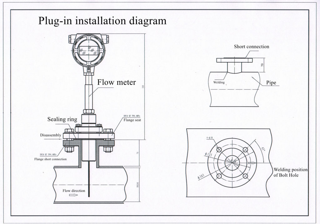 DN200 Plug-in type target flowmeter - Just Measure it
