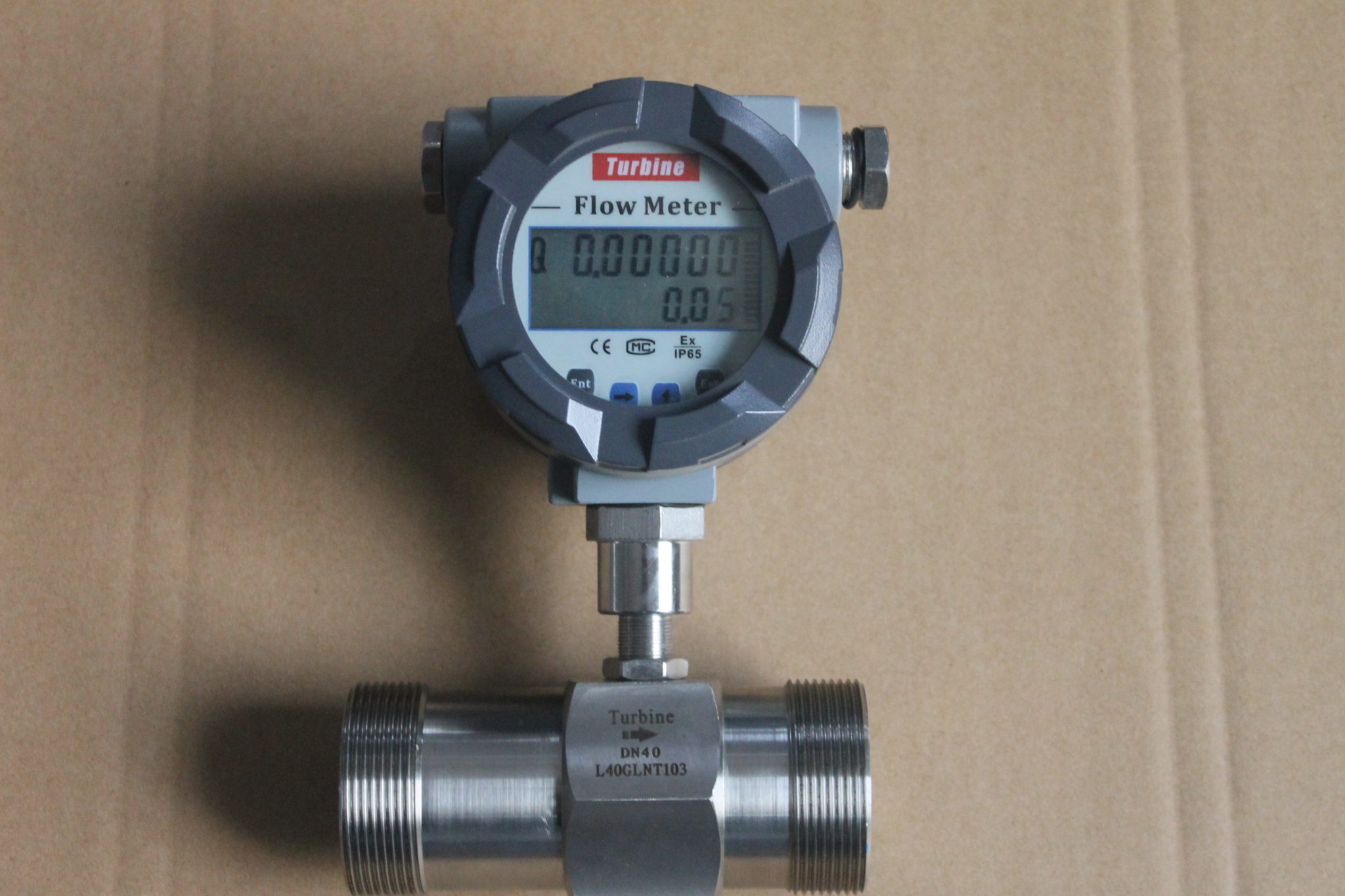 1/2" thread type turbine flowmeter for ether and alcohol - Just Measure it