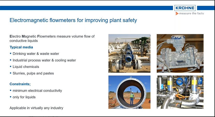 Electromagnetic flowmeters for improve plant safety - Just Measure it