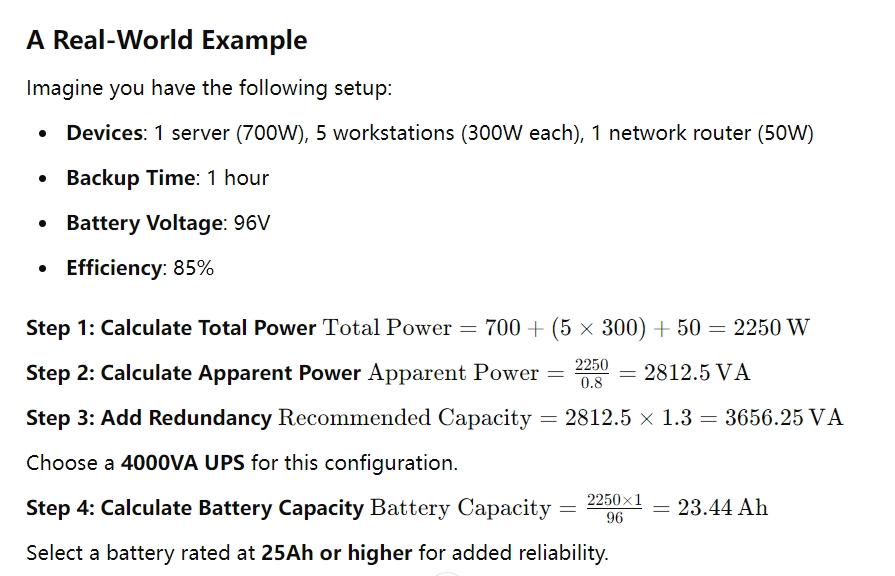 How to Calculate the Capacity of a UPS? - Just Measure it