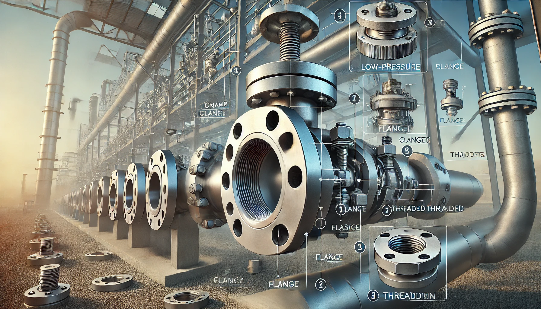Differences Between Clamp, Flange, and Threaded Connections in Pipe ...