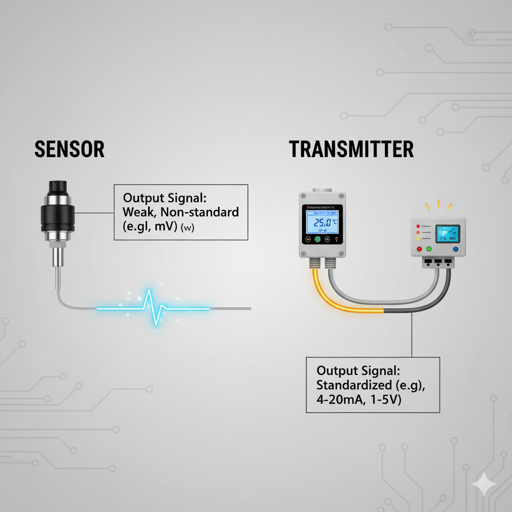What is the Difference Between Sensors and Transmitters? - Just Measure it