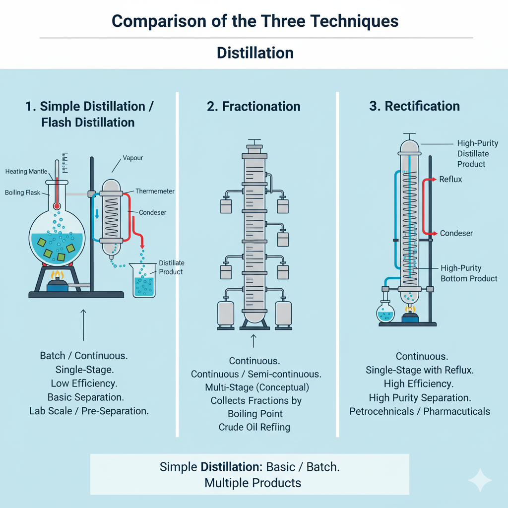 Distillation, Fractionation, and Rectification in Chemical Engineering ...