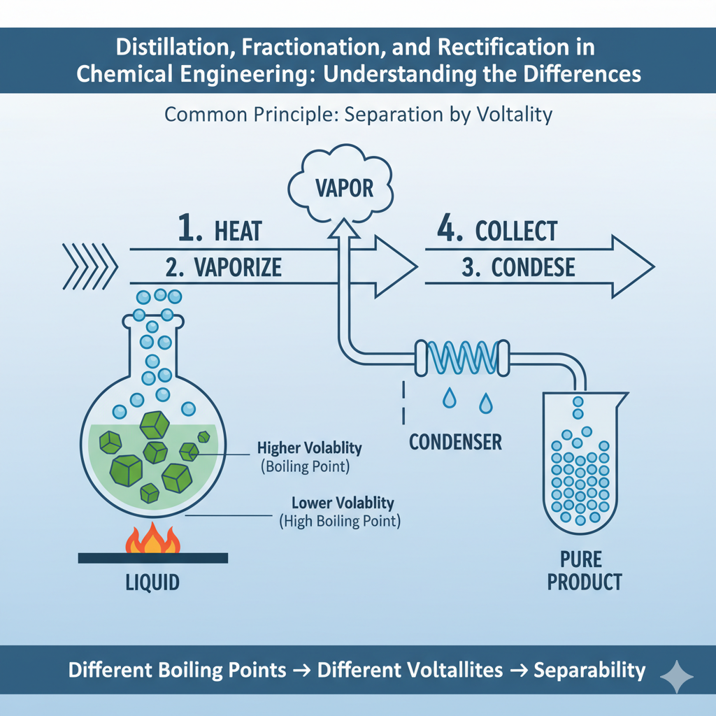 Distillation, Fractionation, and Rectification in Chemical Engineering ...