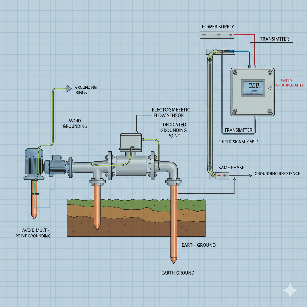 How to Properly Ground an Electromagnetic Flow Meter - Just Measure it