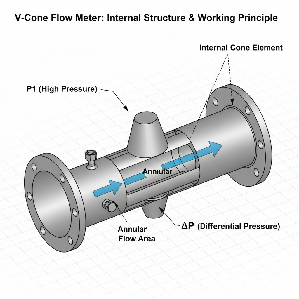 V-Cone Flow Meter: Working Principle, Advantages, and Application Guide - Just Measure it