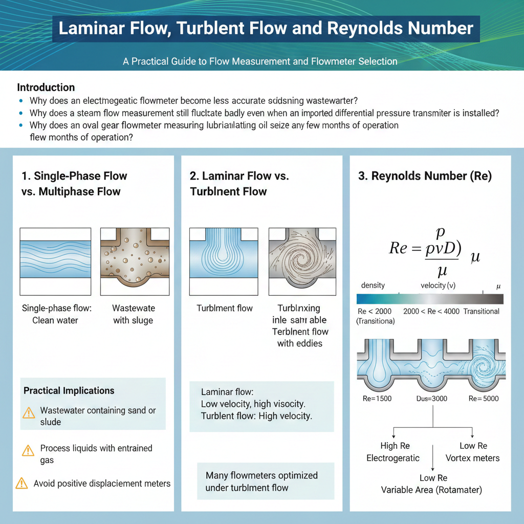 Laminar Flow, Turbulent Flow and Reynolds Number - Just Measure it