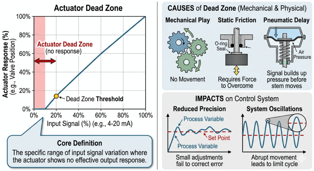 Actuator Dead Zone: Definition, Causes, and Impacts - Just Measure it
