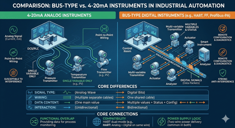 Differences and Connections Between Bus-Type and 4-20mA Instruments ...