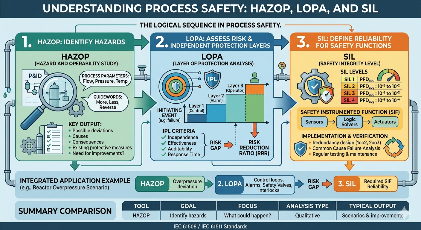 Understanding the Differences Between HAZOP, LOPA, and SIL in Process ...